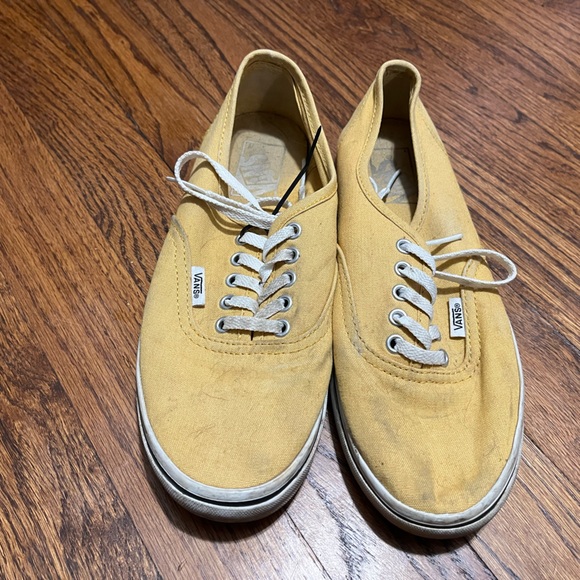 Vans | Shoes | Vans Yellow Low Tops Womens 8 | Poshmark